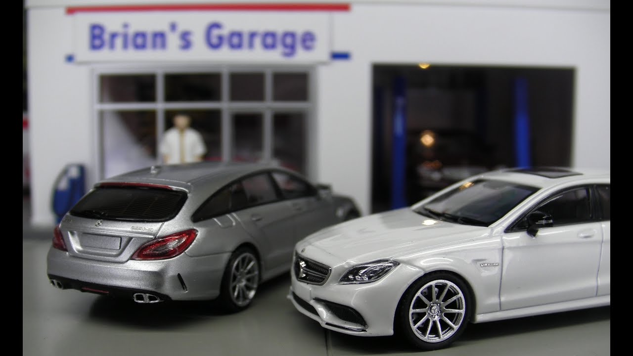 MJ Model 1/64 Mercedes-Benz AMG CLS 63 Shooting Brake (銀/白) 開箱 - YouTube