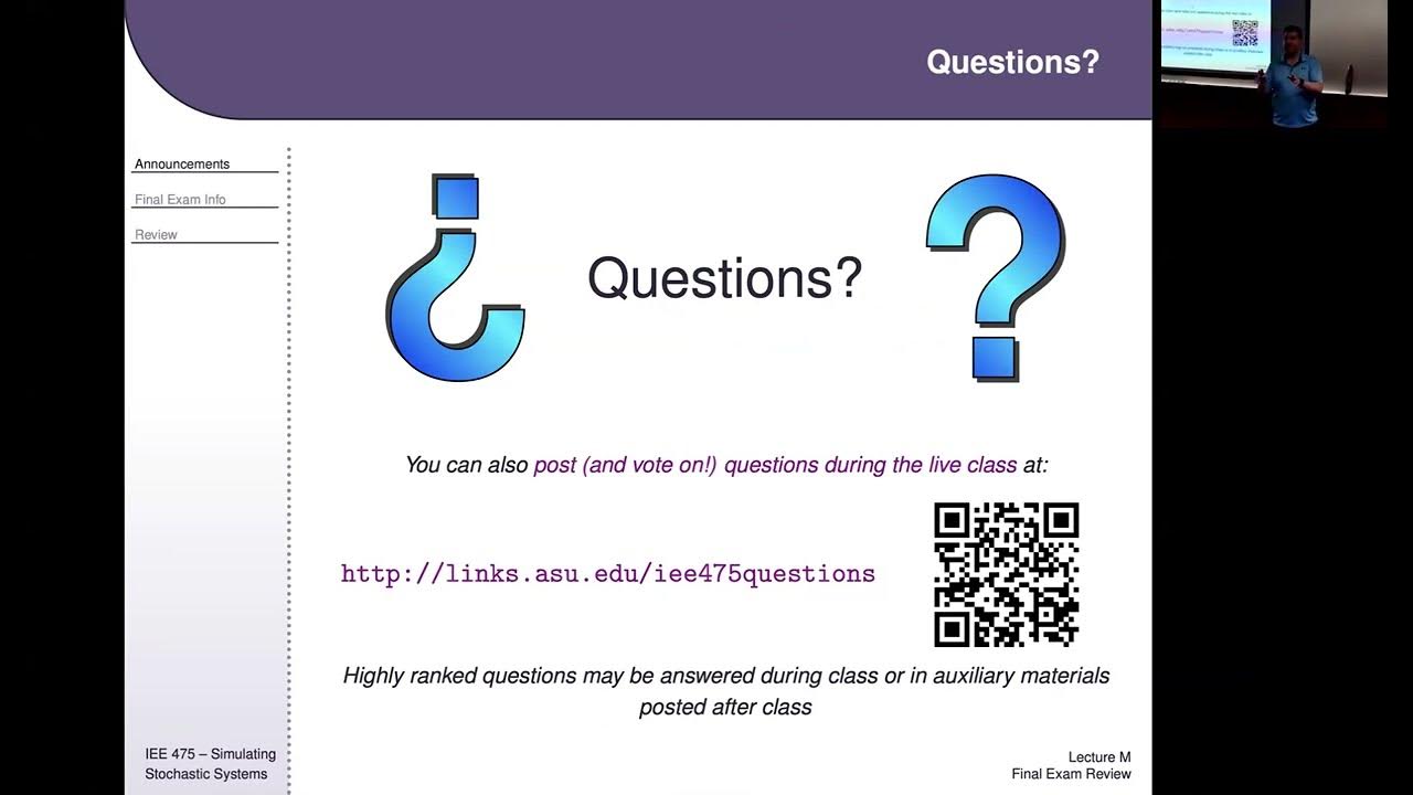 IEE 475: Lecture M (2024-12-03): Final Exam Review - YouTube