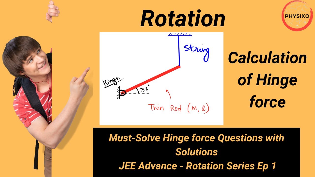 Rotation Series JEE Ep3 | Hinge Force | Practice Question with Solution ...