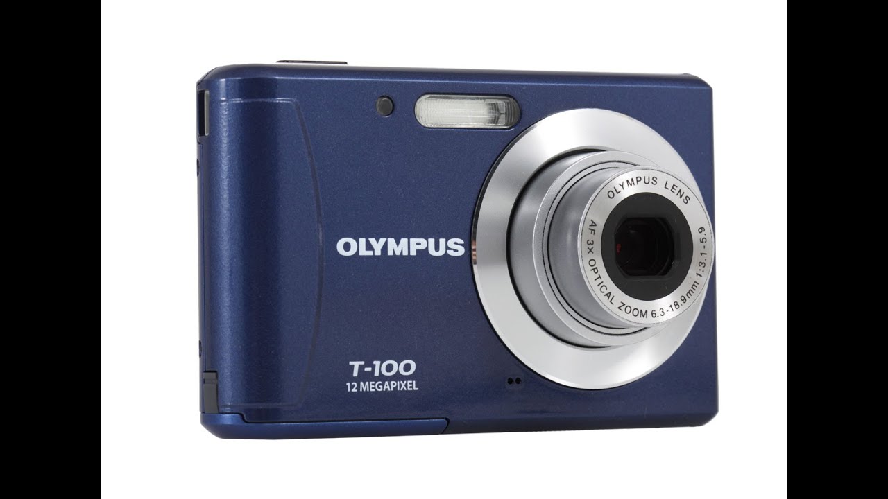 💥Olympus T100 Digital Camera Black 3X Optical Zoom 12 MP💥WORKing Memory ...
