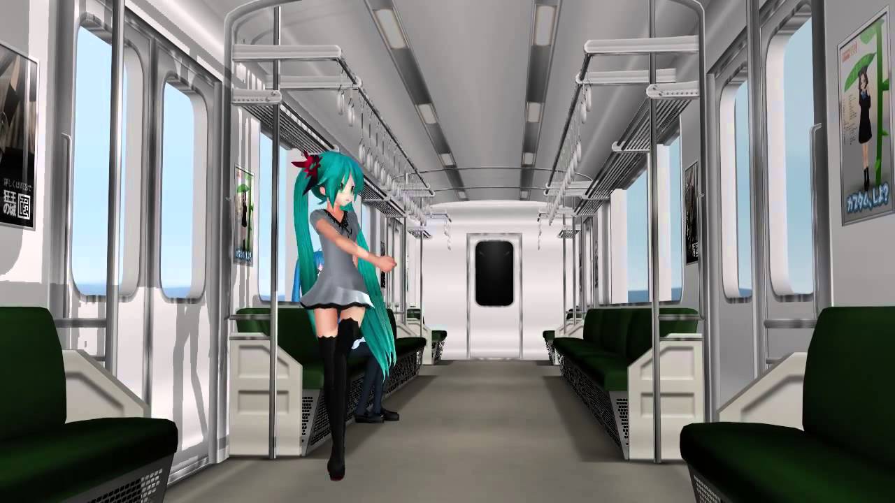 Miku and train - YouTube