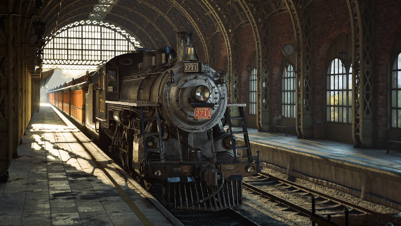 Animated Steam Train | Unreal Engine 5 - YouTube