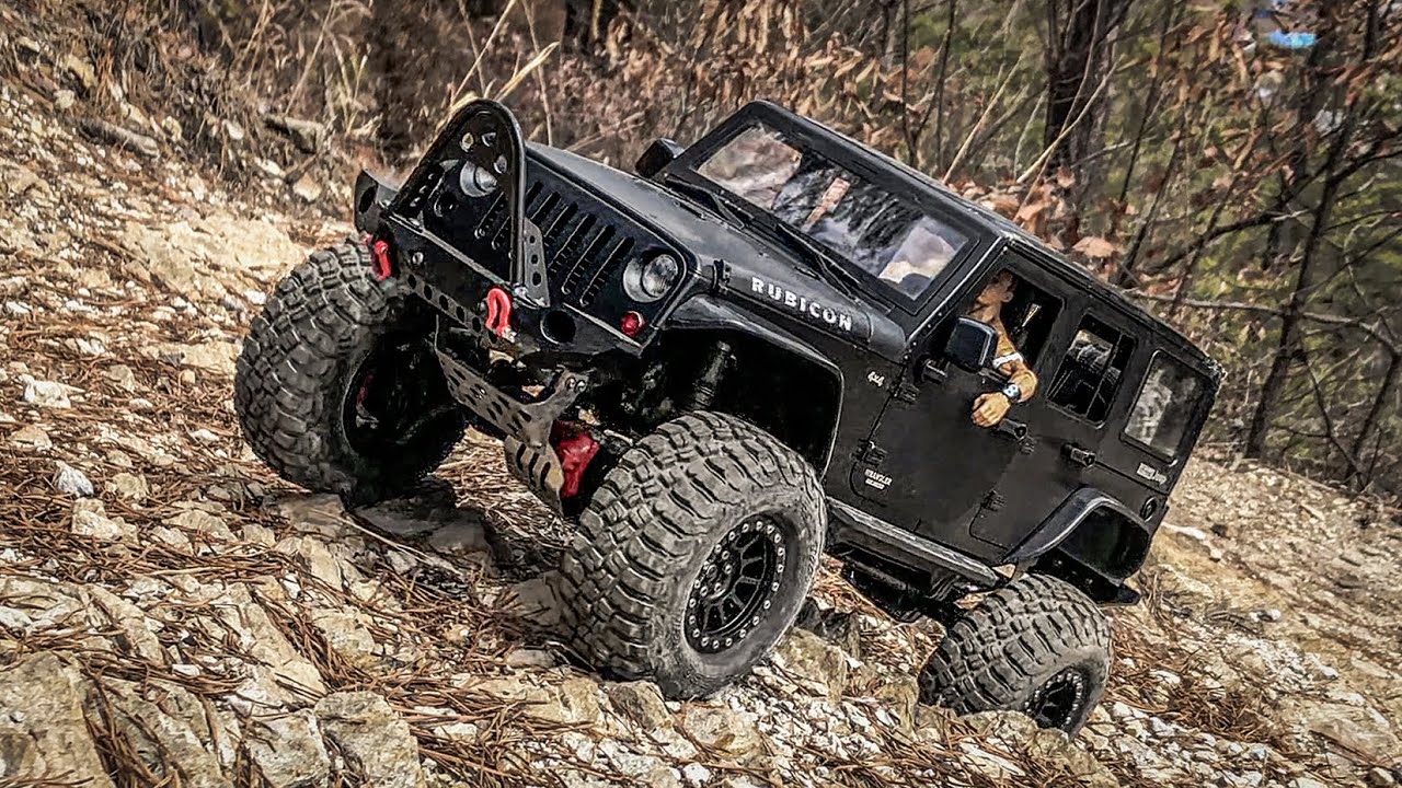 RC Traxxas TRX4 Jeep Wrangler Rubicon JK Rock Crawling - 지프 랭글러 루비콘 JK ...