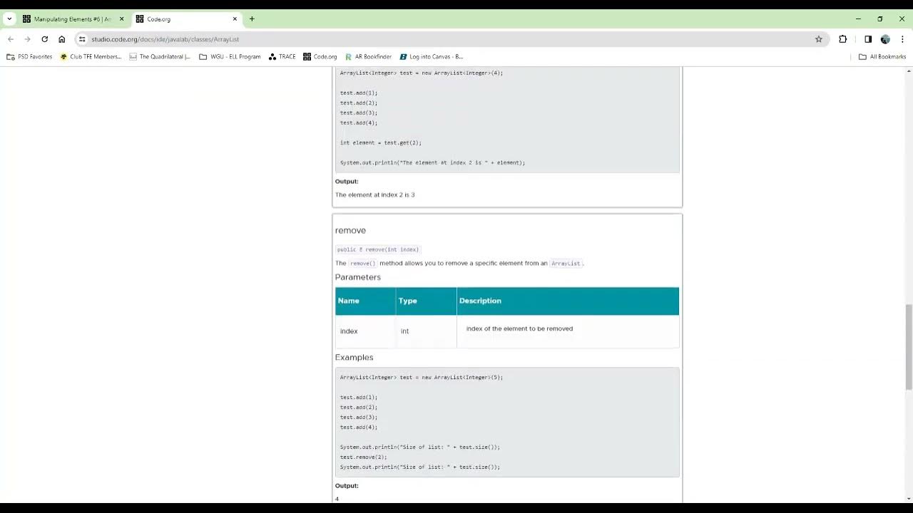 APCSA - Unit 6 Lesson 5 Video - Manipulating ArrayList Elements - YouTube