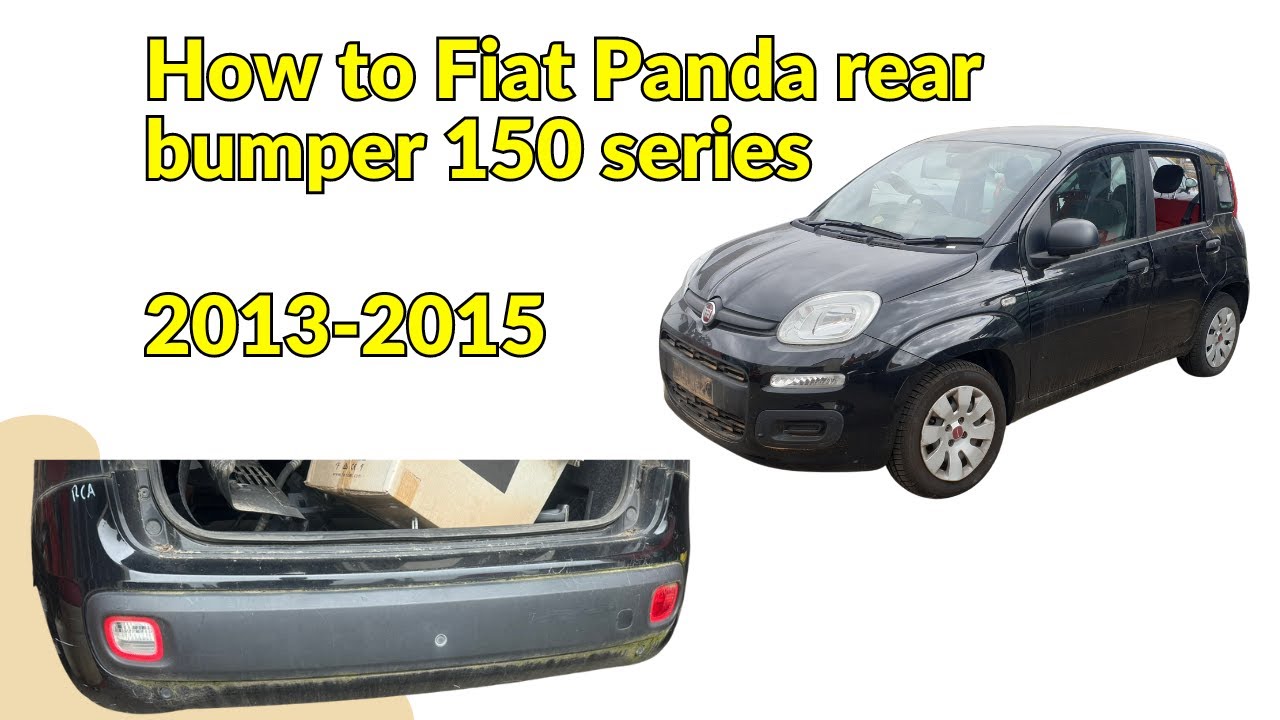 How to remove Fiat Panda rear bumper 150 Series , 2013-2015 - YouTube