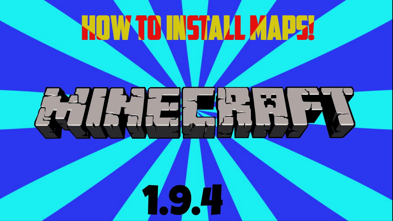 How to install maps minecraft 1.9.4 (windows 8) - YouTube