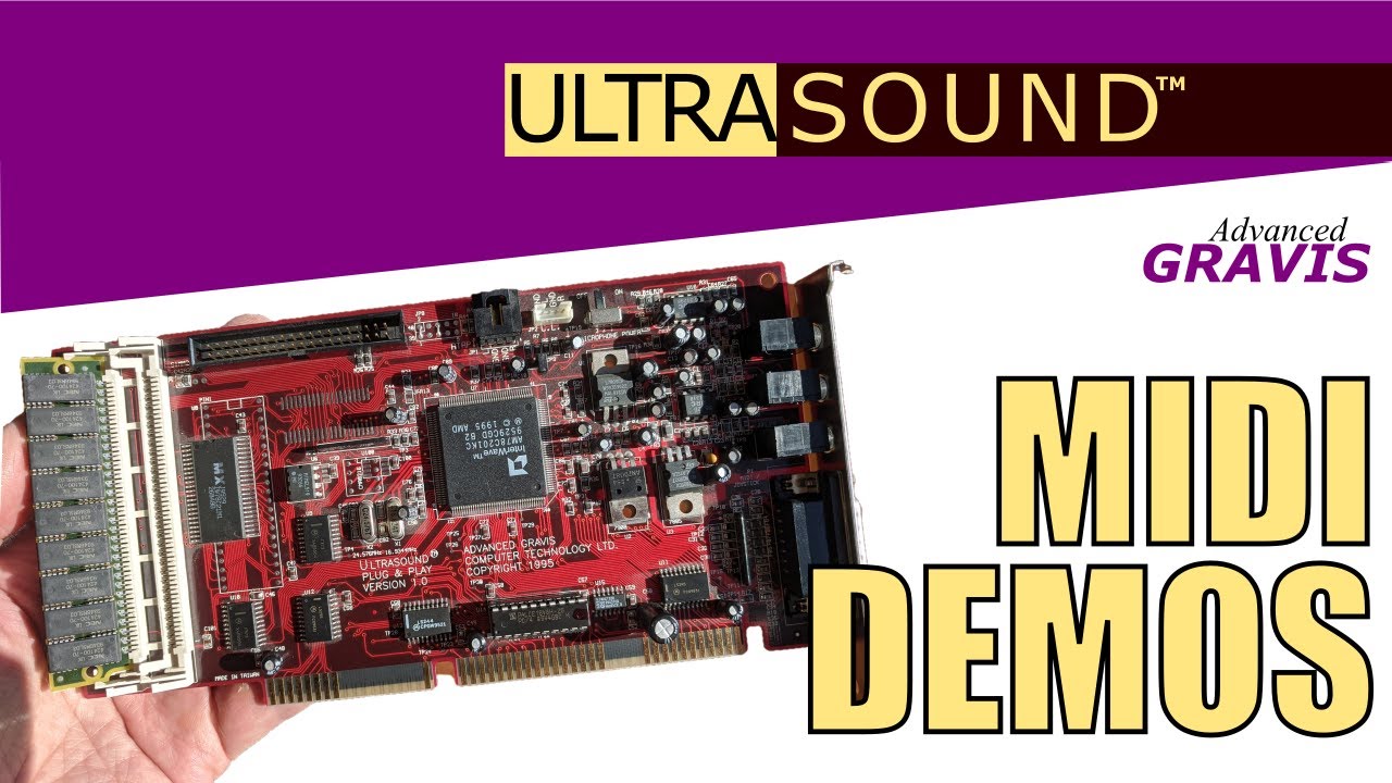 Gravis UltraSound PnP - MIDI Demos with WinDecks - YouTube