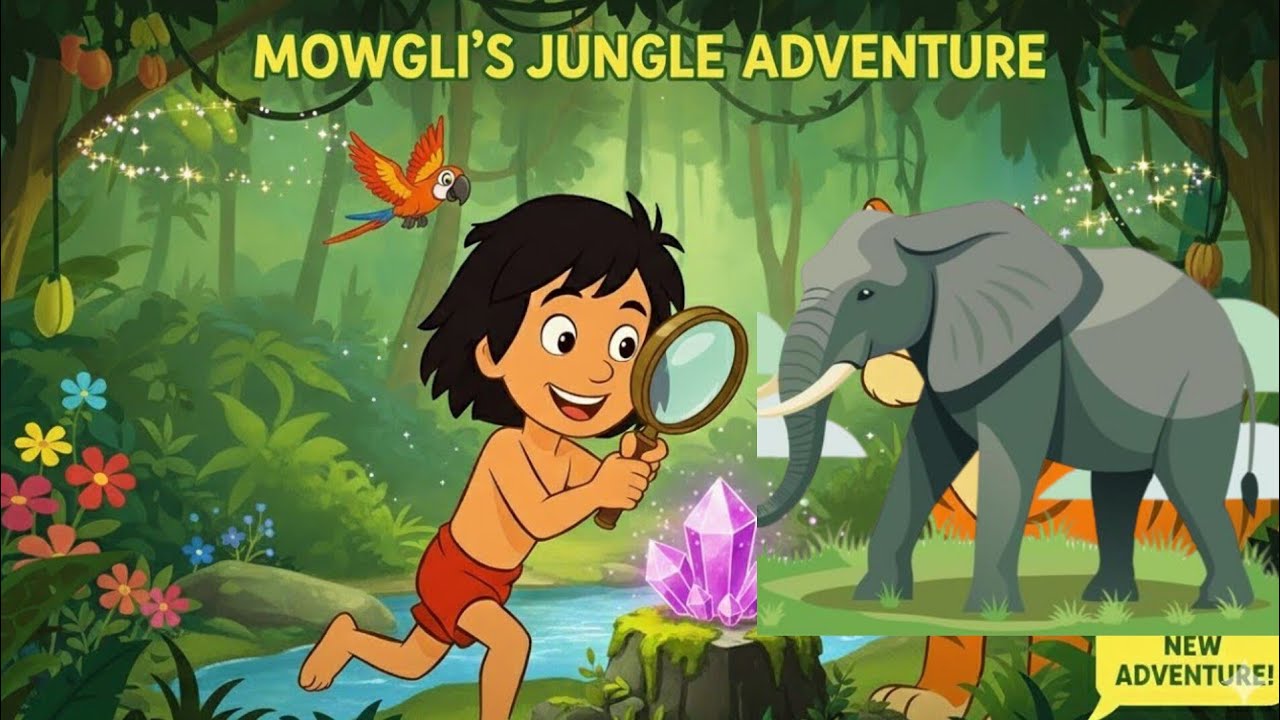 Mowgli's Jungle Adventure | The Jungle Book Animated Story for Kids ...