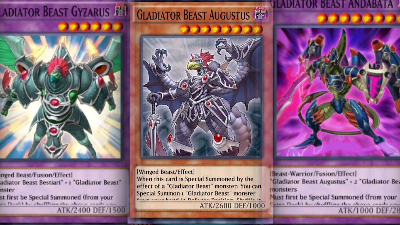 GLADIATOR BEAST ANDABATA & GLADIATOR BEAST GYZARUS [ Yu-Gi-Oh Deul ...