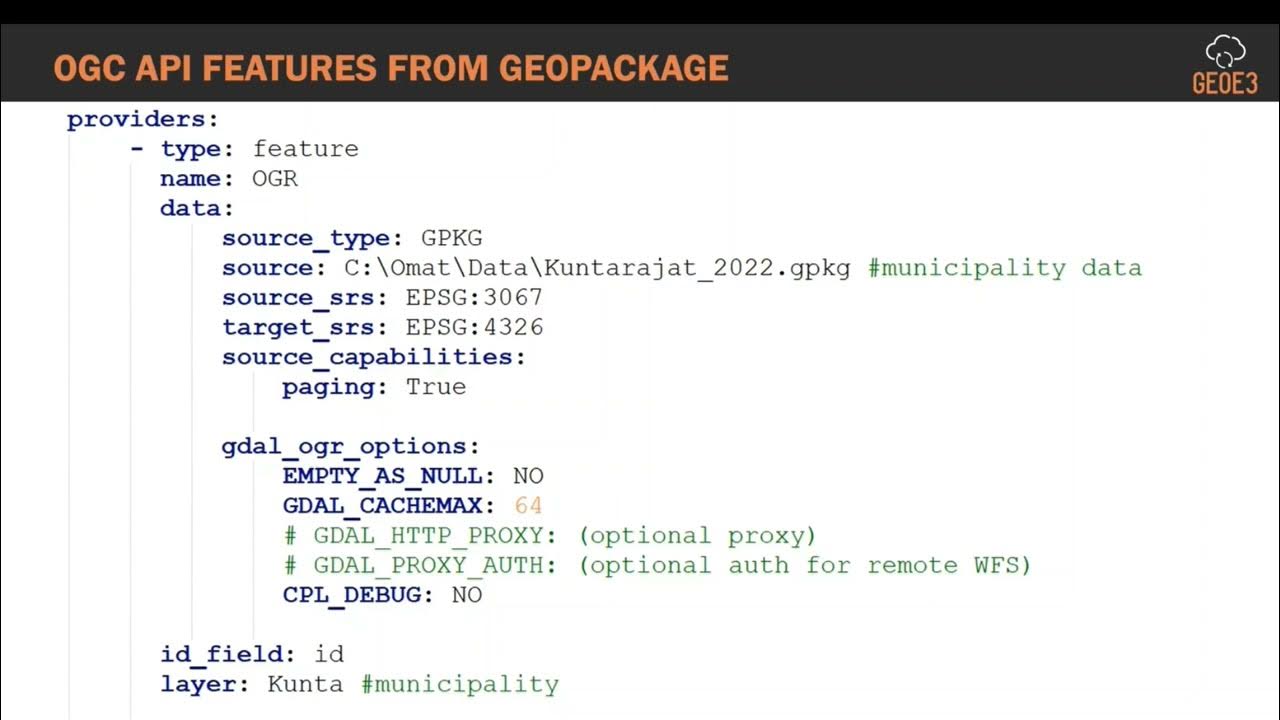 How To Implement Ogc Api Features By Using Pygeoapi Youtube