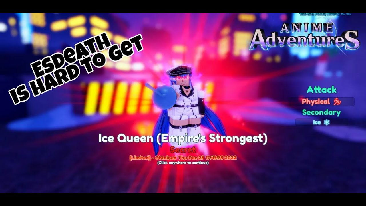 PANIBAGONG SECRET UNIT | ESDEATH (ICE QUEEN) - ANIME ADVENTURE (ROBLOX ...