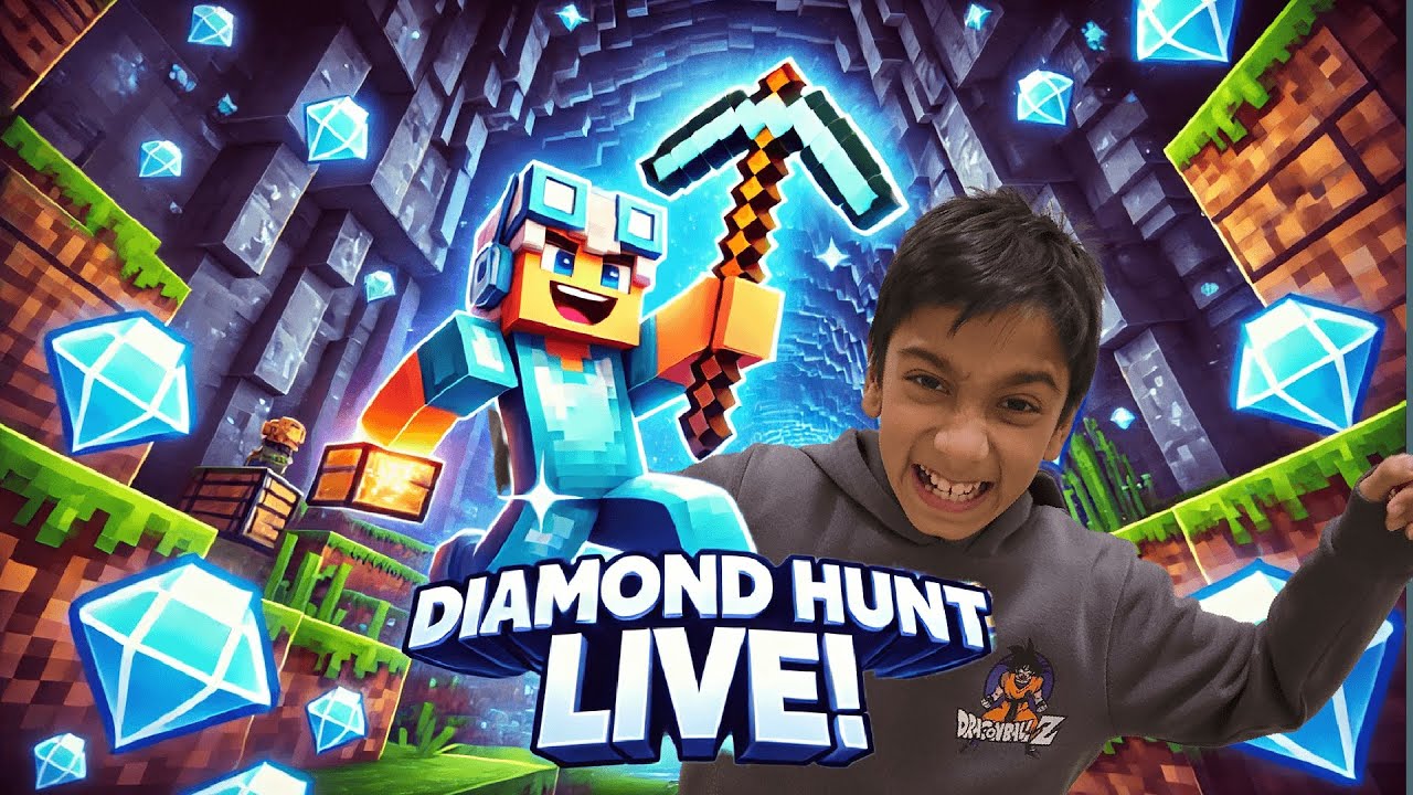 Diamond Hunt Live! | Minecraft Adventure - YouTube
