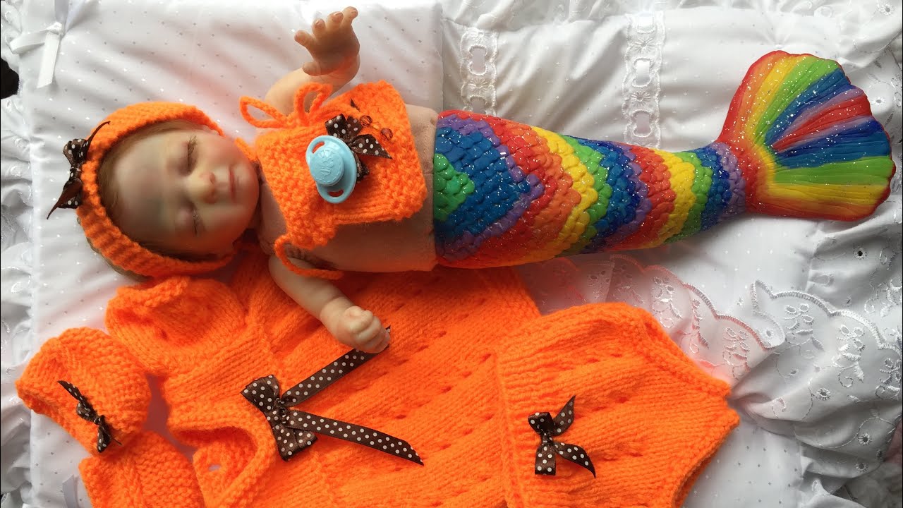 RAINBOW MERMAID REBORN BABY DOLL - YouTube