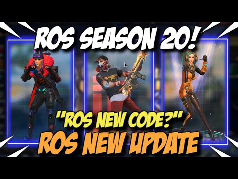 ROS NEW REEDEM CODE? SEASON 20 | ROS FREE SKIN (ROS NEW UPDATE) - YouTube