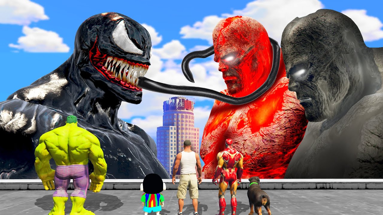 GTA 5 | GTA5 SHINCHAN & FRANKLIN DRAWS GIANT VENOM GOD TO FIGHT THE ...