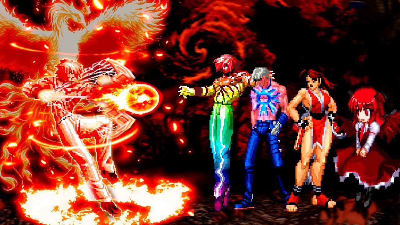 [KOF Mugen] DIOS FENIX!! Phoinikas VS Super Phoenix Team! - YouTube