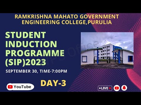 STUDENT INDUCTION PROGRAMME 2K23 #SIP - YouTube