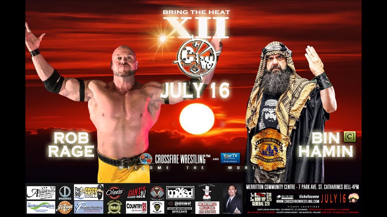 MATCH 6 BIN HAMIN (C( VS RAGE CROSSFIRE HEAVYWEIGHT CHAMPIONSHIP - YouTube