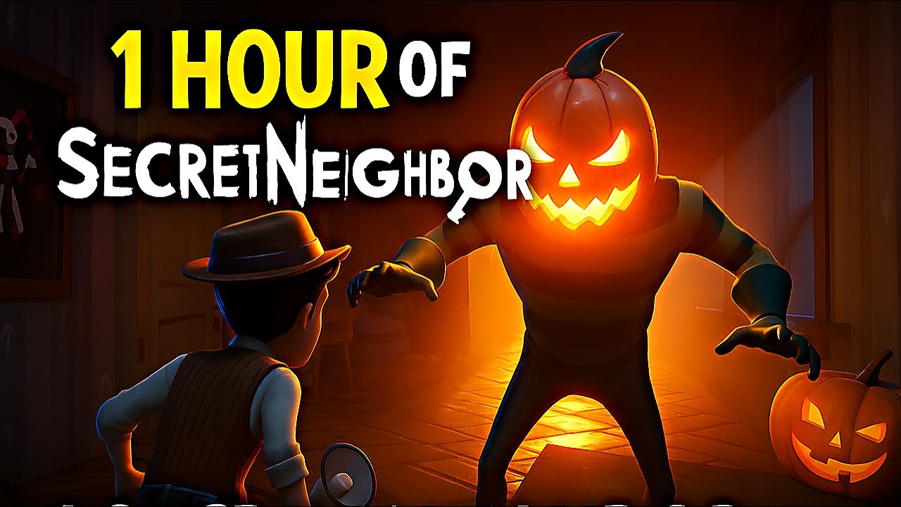 🎮 1 Hour of Secret Neighbor Madness! 🤯 Kids vs Neighbor Chaos - YouTube