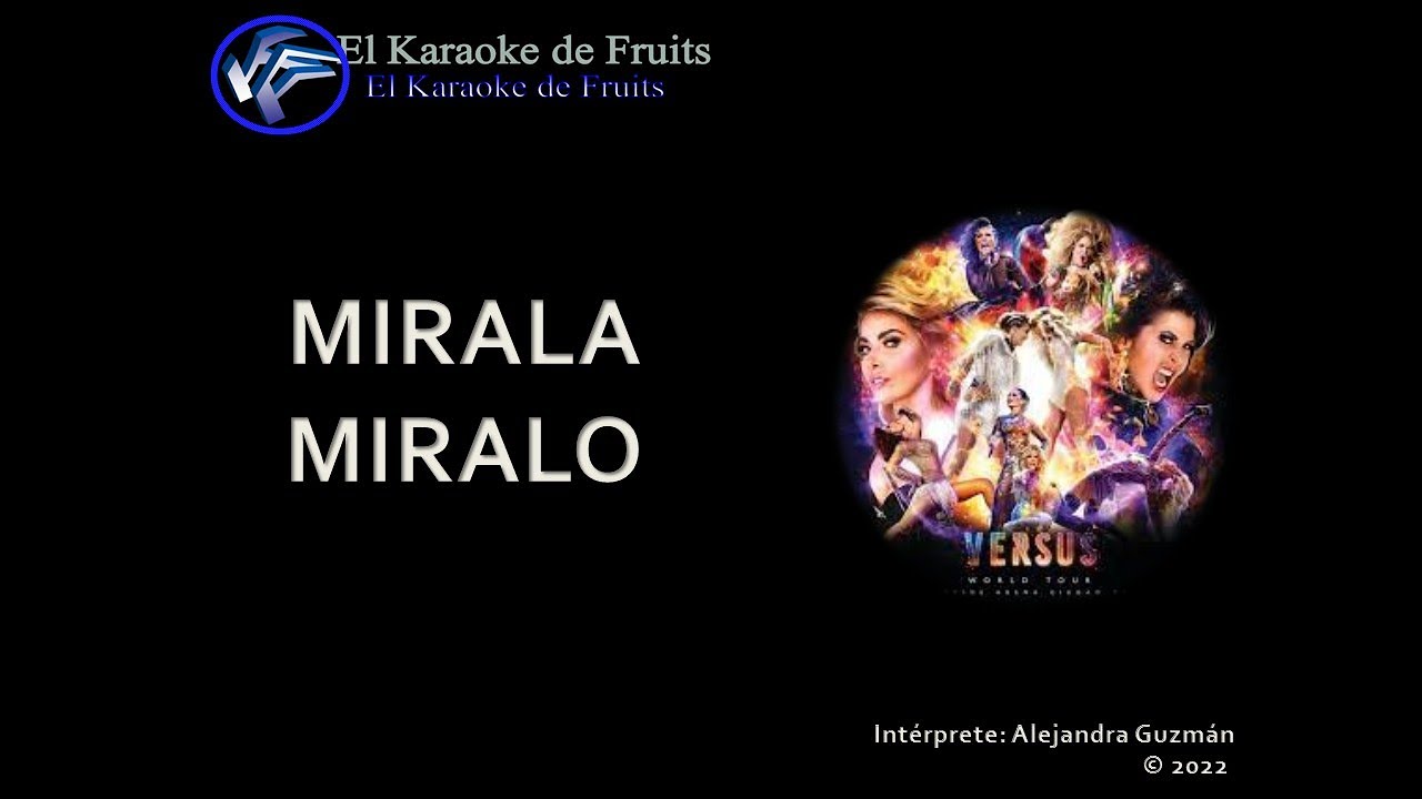 Alejandra Guzman Mirala Miralo karaoke Versus - YouTube