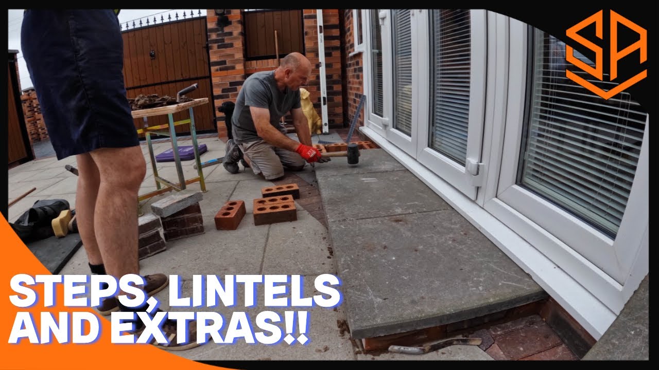 STEPS, LINTELS & EXTRAS!! L SHAPE EXTENSION PART 6 - YouTube