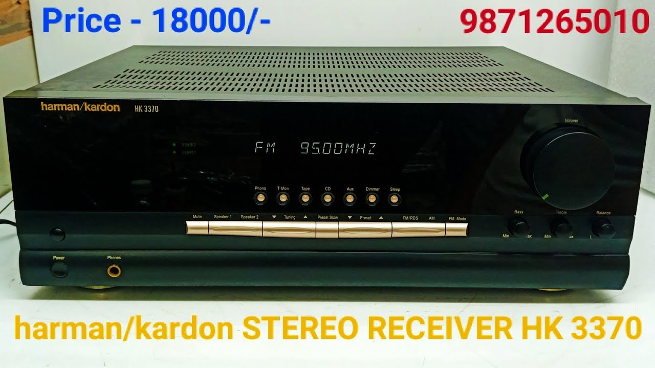 harman/kardon STEREO RECEIVER HK 3370 Price - 18000/- Contact No ...