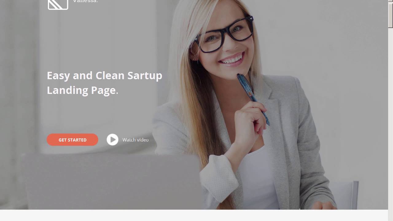 Vanessa Easy Startup Instapage Landing Page by xvelopers | ThemeForest ...