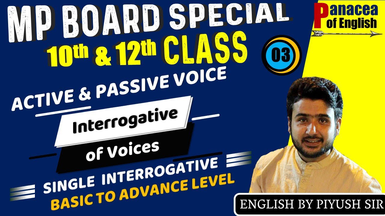 Voice || Active-Passive Voice || Interrogative sentence || single ...