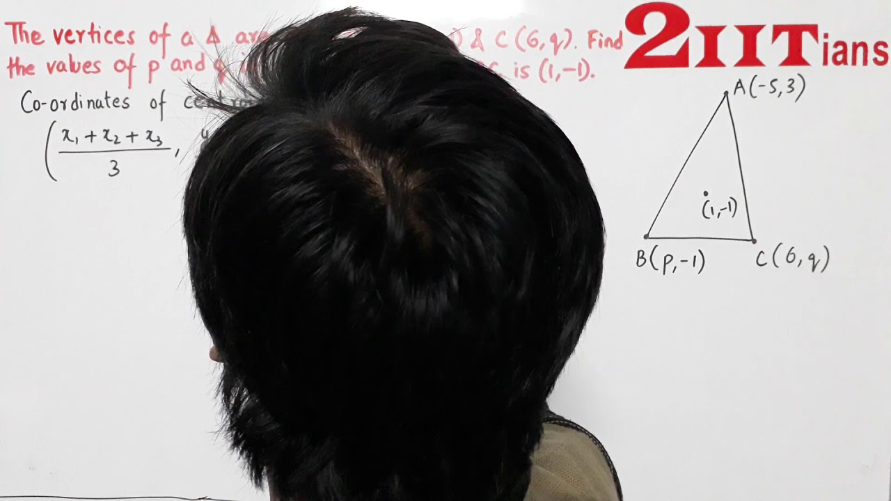 Section Formula Exercise 11 Q 36 Class X ICSE | The vertices of a ...