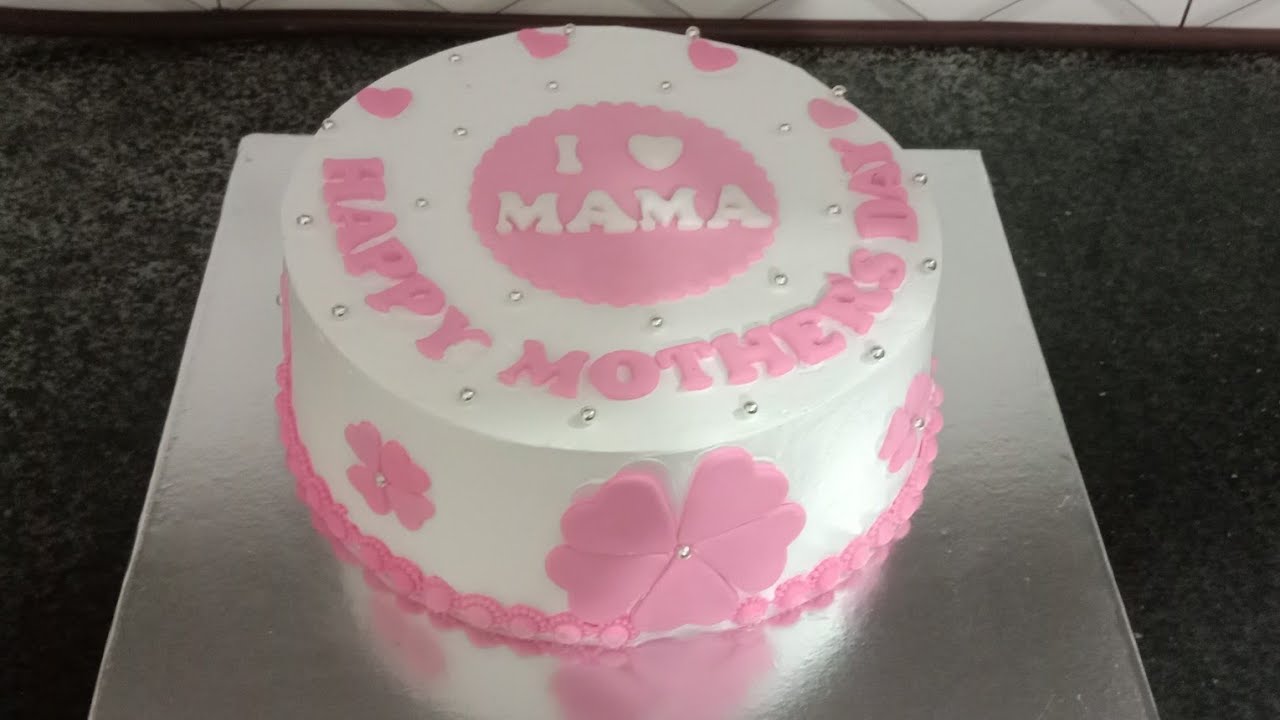 How to Decorate Simple Cake for Mother | Mother's Day Cake by Maham's ...