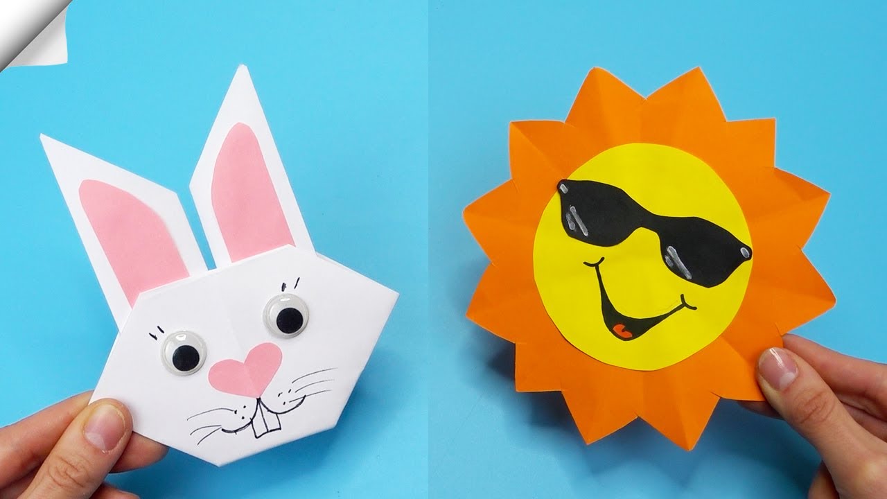6 DIY paper crafts - Moving paper toys - YouTube