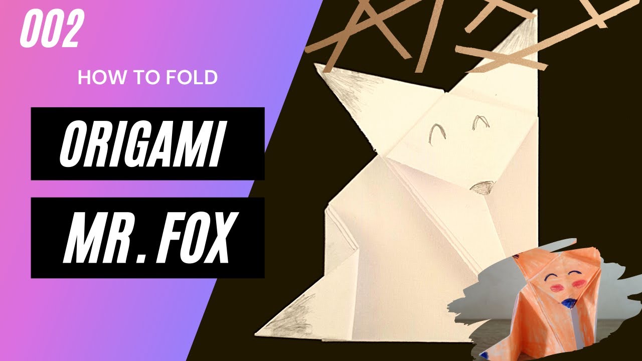Origami Fox Tutorial - How to Make a Paper Fox ? - YouTube