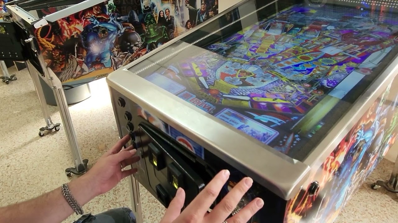 Virtual pinball button navigation, surround sound feedback, and shut ...