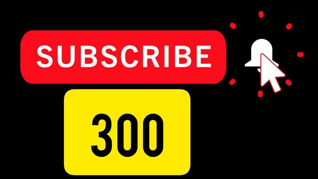 فيديو 300 subscribe - YouTube