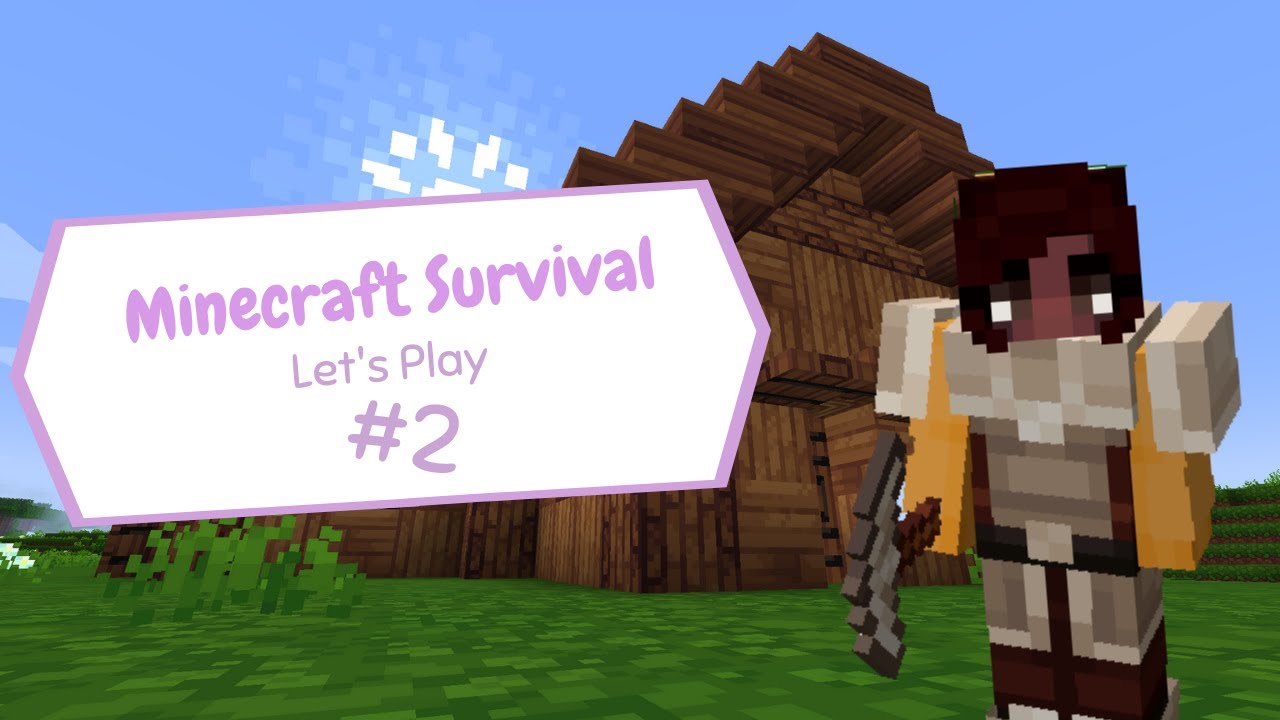 Starter Base/Storage Shed | Minecraft Survival Let's Play! Episode 2 ...