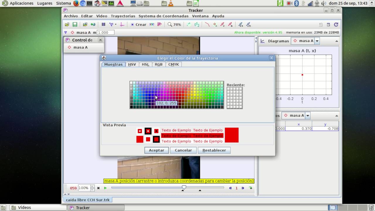 Tutorial Tracker caída libre: Definir ejes, escala y trayectoria. 3a parte de 4 - YouTube