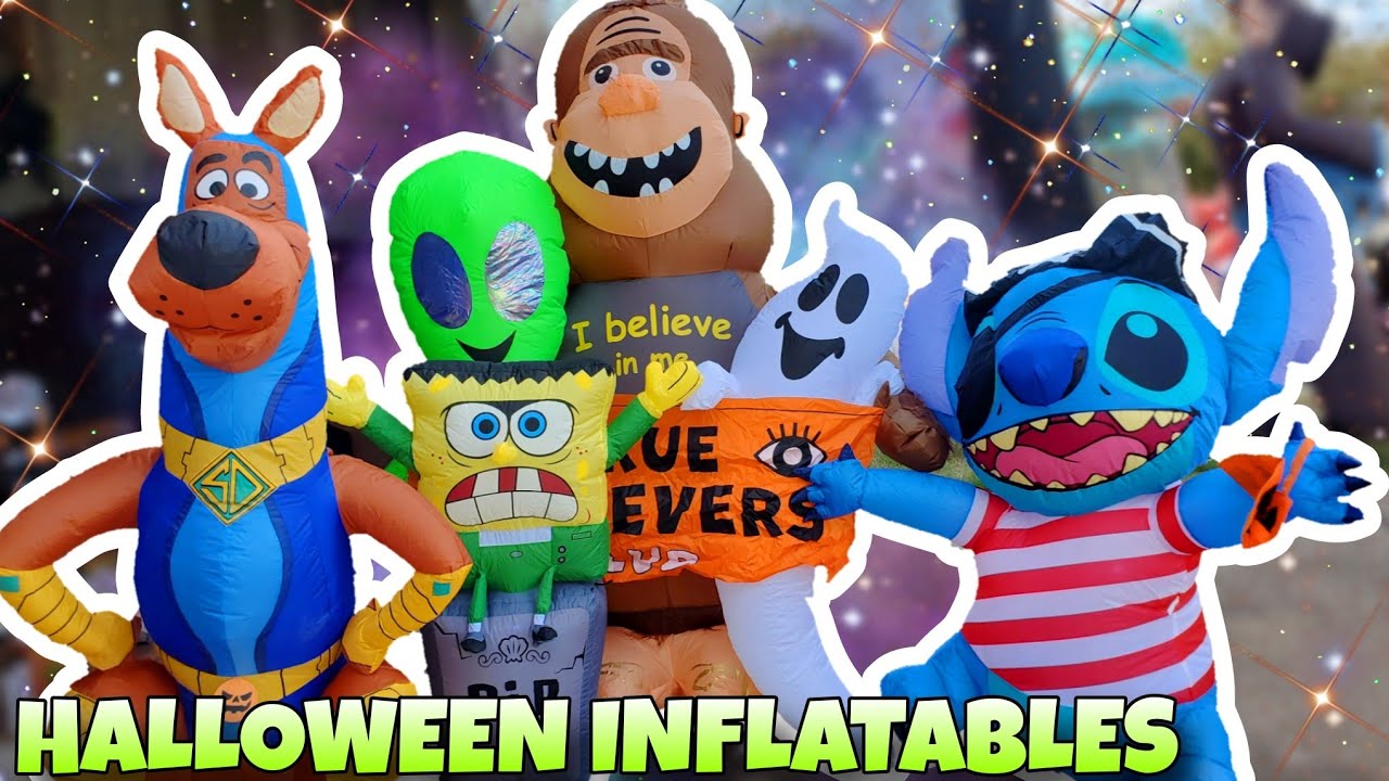 New Halloween Inflatables SpongeBob, Scooby, Bigfoot CLEARANCE blowups ...