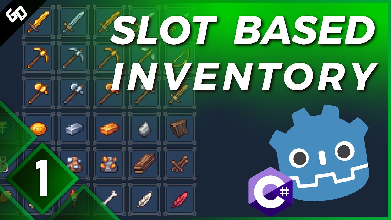Slot based inventory in GODOT Tutorial Part 1 Initial Setup - YouTube