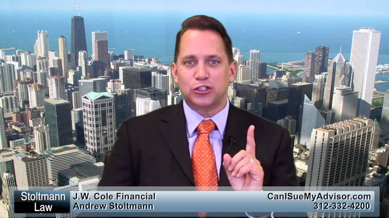 J.W. Cole Financial Investment Losses - Call 312-332-4200 - YouTube
