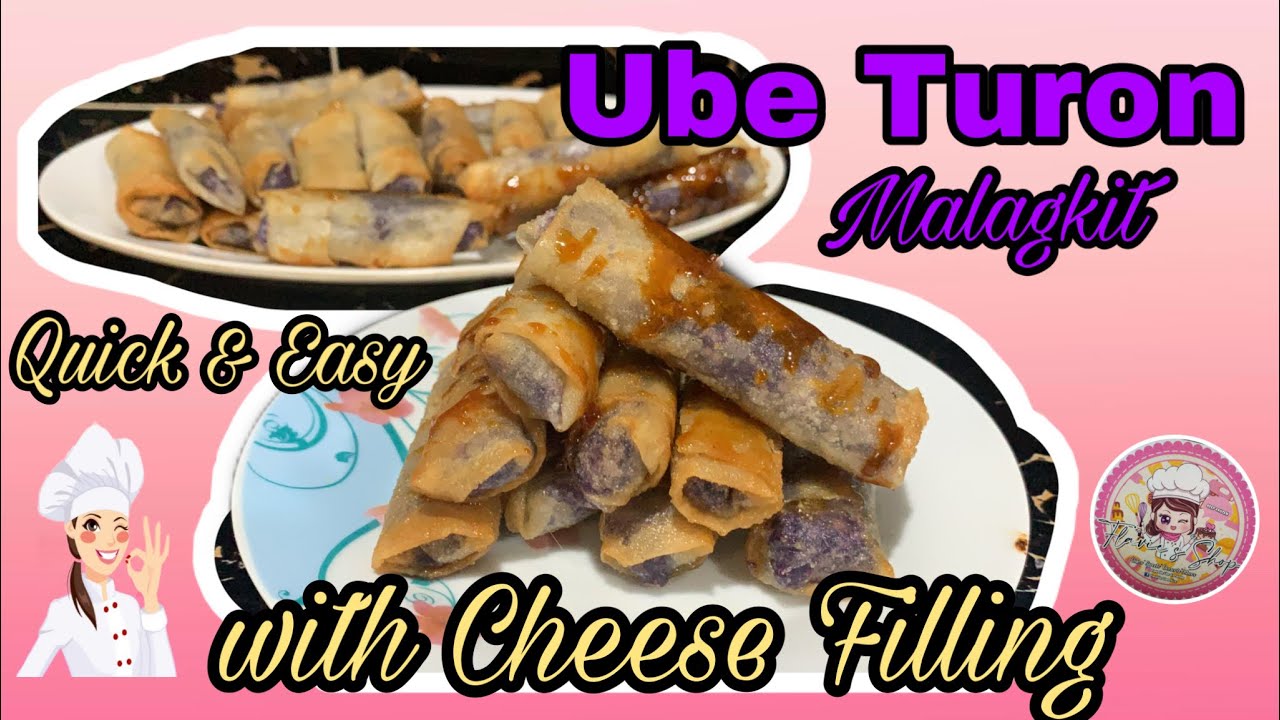 UBE TURON MALAGKIT WITH CHEESE FILLING | QUICK & EASY |NEGOSYONG PATOK ...