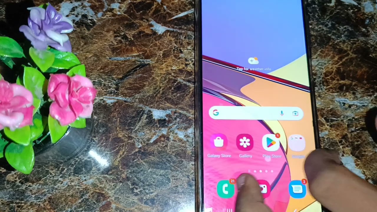 Samsung galaxy A7 incoming call first impression - YouTube