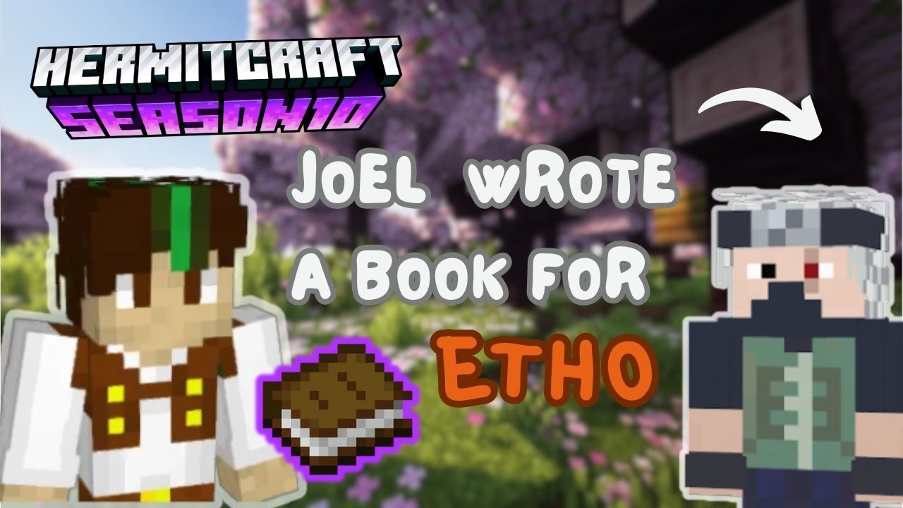 Joel Smallishbeans wrote a book for Etho || Hermitcraft Season 10 - YouTube