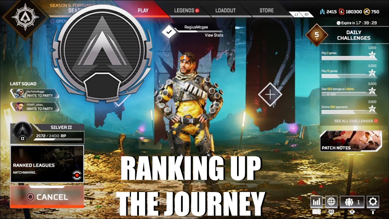 RANKING JOURNEY TO APEX LEGENDS PREDATOR!! - YouTube
