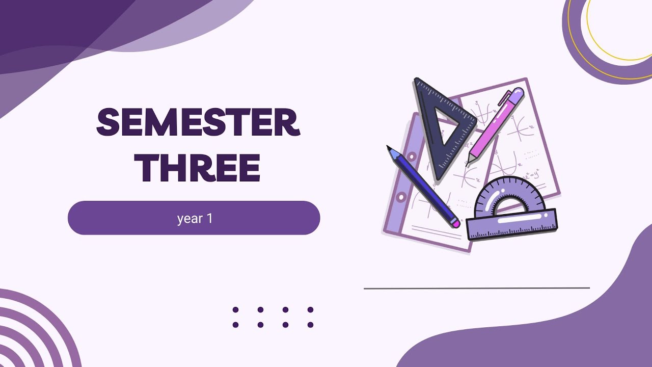 Semester 3 recap | Modules & Assessment details - YouTube