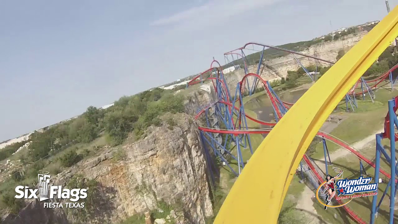 WONDER WOMAN Golden Lasso Coaster POV - YouTube