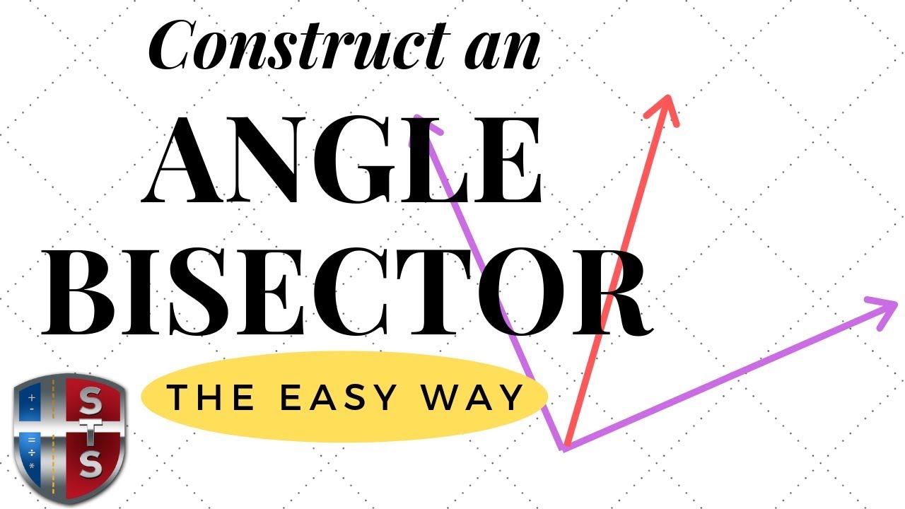 How to construct an angle bisector of a given angle - YouTube