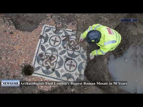 Archaeologists find London's biggest Roman mosaic in 50 years | UK News | NewsRme