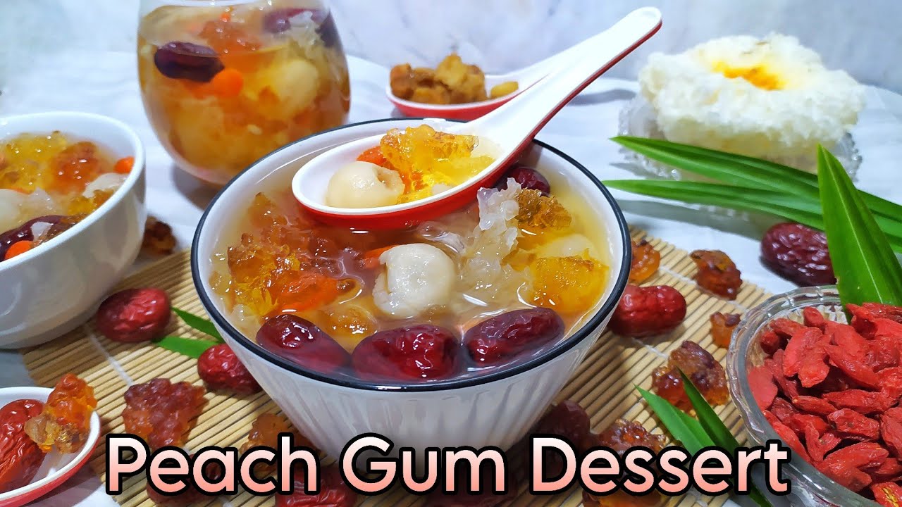 Peach Gum Dessert ••Collagen Dessert Segar Kaya Akan Khasiatnya**Bikin ...