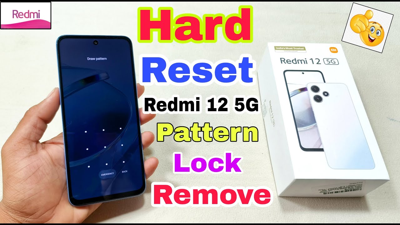 Redmi 12 5G Hard Reset | Redmi 12 5G Pattern Unlock Without Pc | Redmi ...