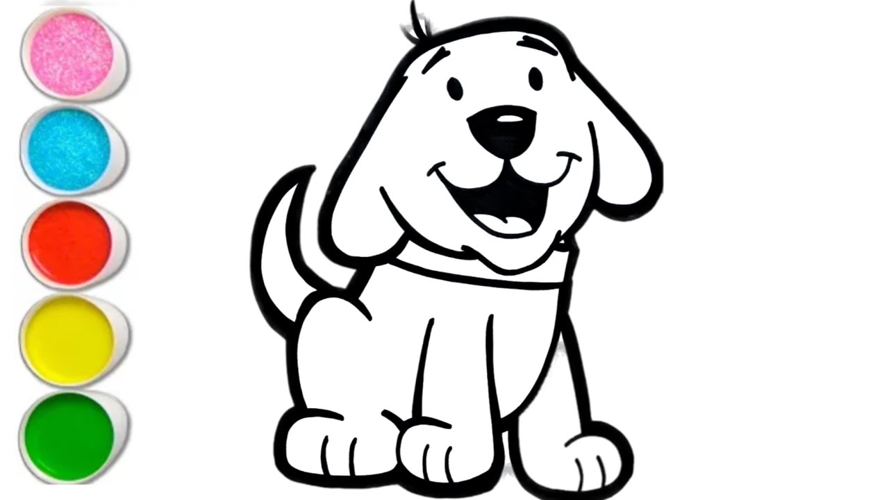 How to draw Cute Dog! | Cute Dog Drawing - YouTube